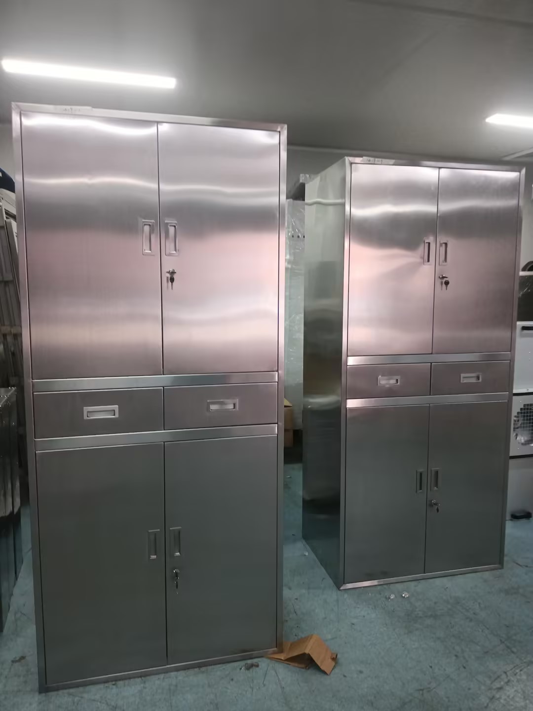 Stainless Steel Lockers Pass Quality Inspection and Await Shipment