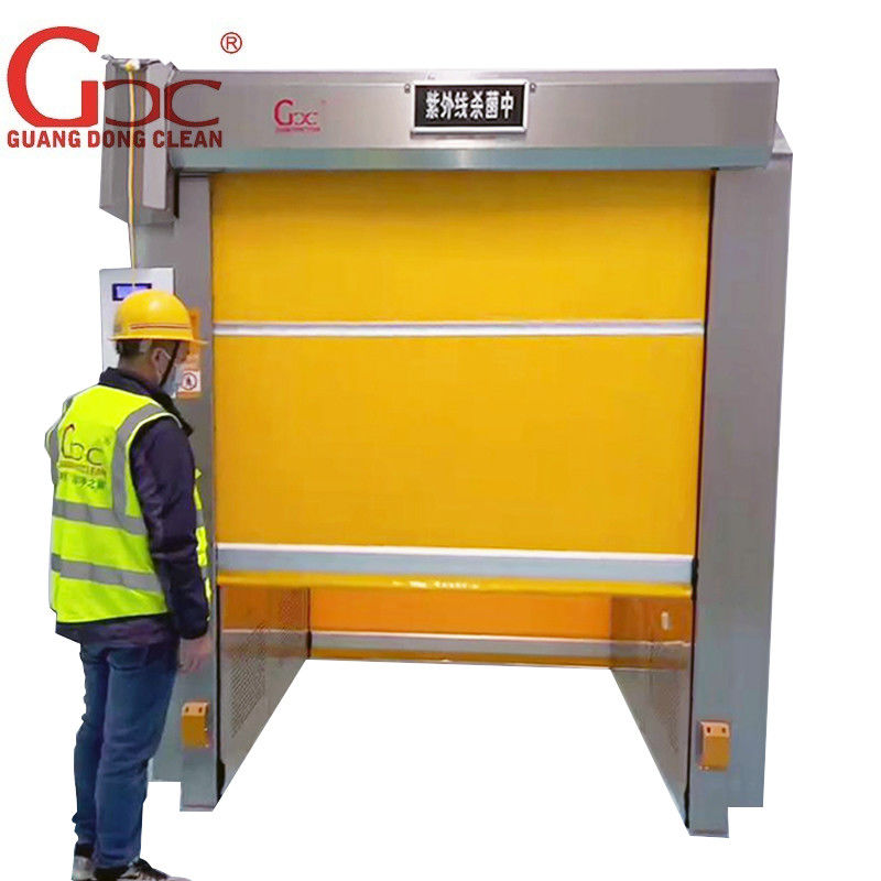 GCC Cargo Clean Room Air Shower With PVC Shutter Door With ...