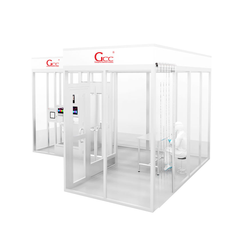 Class 10k Mobile Clean Room 30m² with 4 FFU Units for Laboratory ...