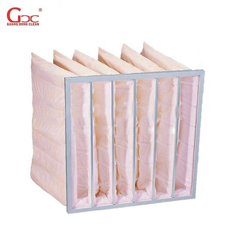 2.65m2 Area Synthetic Bag Filter , EN779 Pocket Bag Air Filters Medium ...