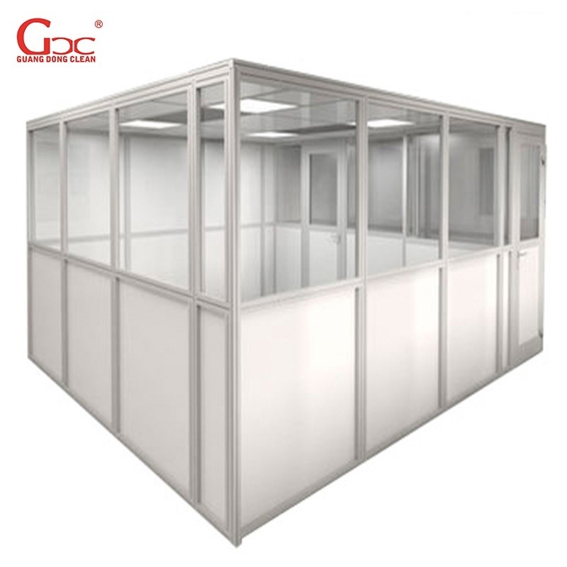 Class 1K 50m2 9pcs FFU Prefab Cleanroom / Hardwall Cleanroom