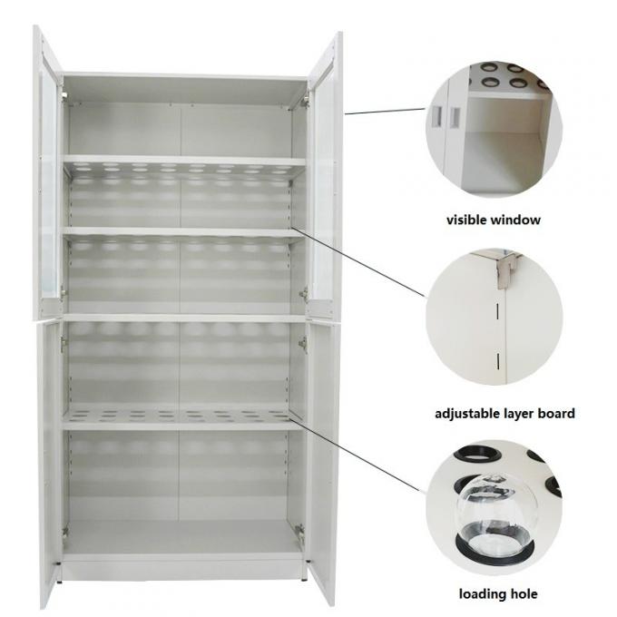 Color Cold Rolled Steel Laboratory Storage Cabinets Lab Room Equipment